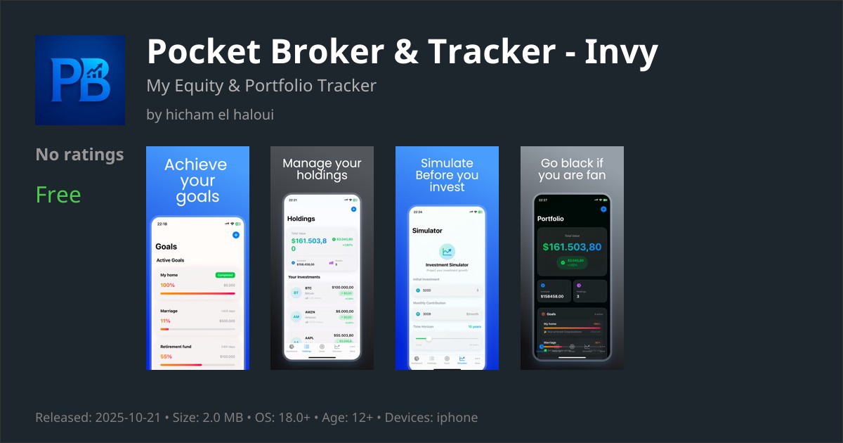 Pocket Broker & Tracker App Reviews – Features, Alternatives & User Ratings