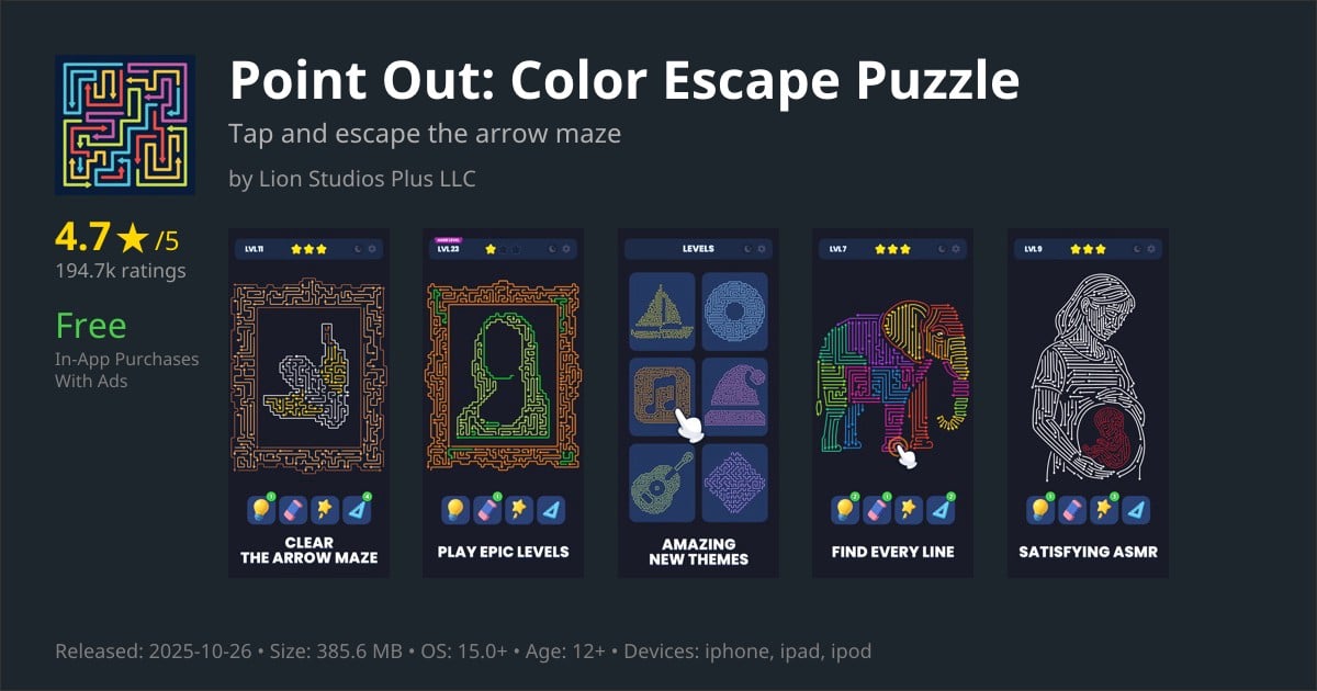 Point Out game for iPhone — Download