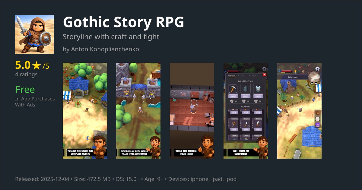 Gothic Story RPG Game Reviews – Features, Alternatives & User Ratings