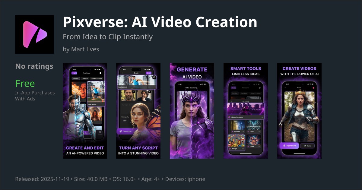 Pixverse app