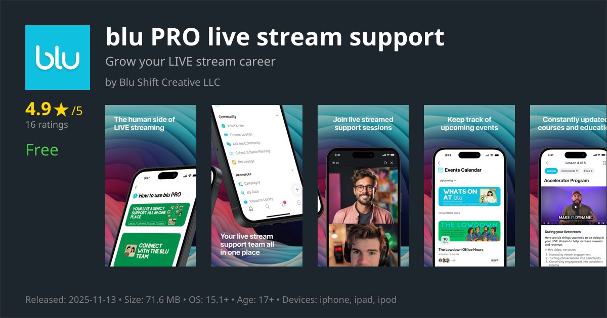 blu PRO live stream support App Reviews – Features, Alternatives & User ...