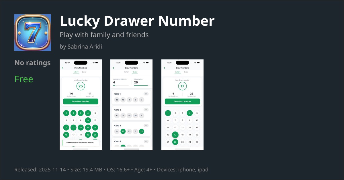 Lucky Drawer Number App Reviews – Features, Alternatives & User Ratings