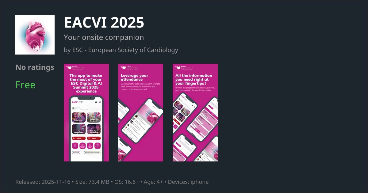 EACVI 2025 App Reviews – Features, Alternatives & User Ratings