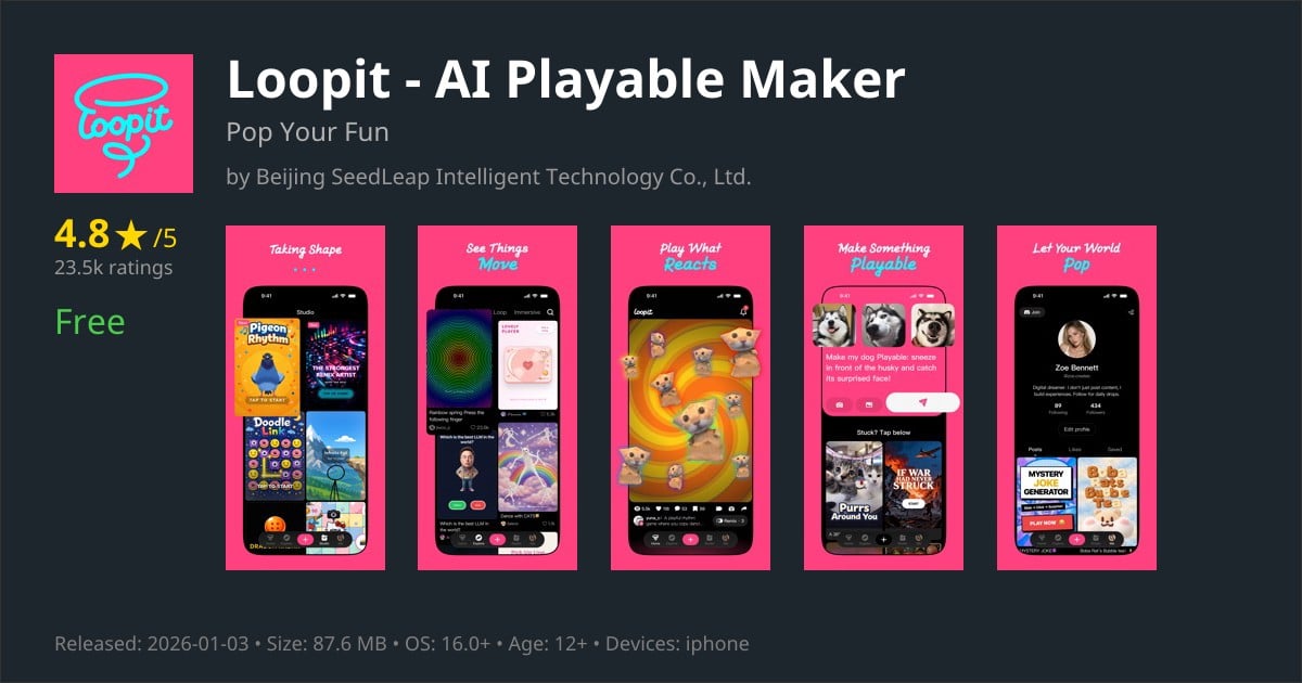Loopit - AI Playable Creator & Remix Tool