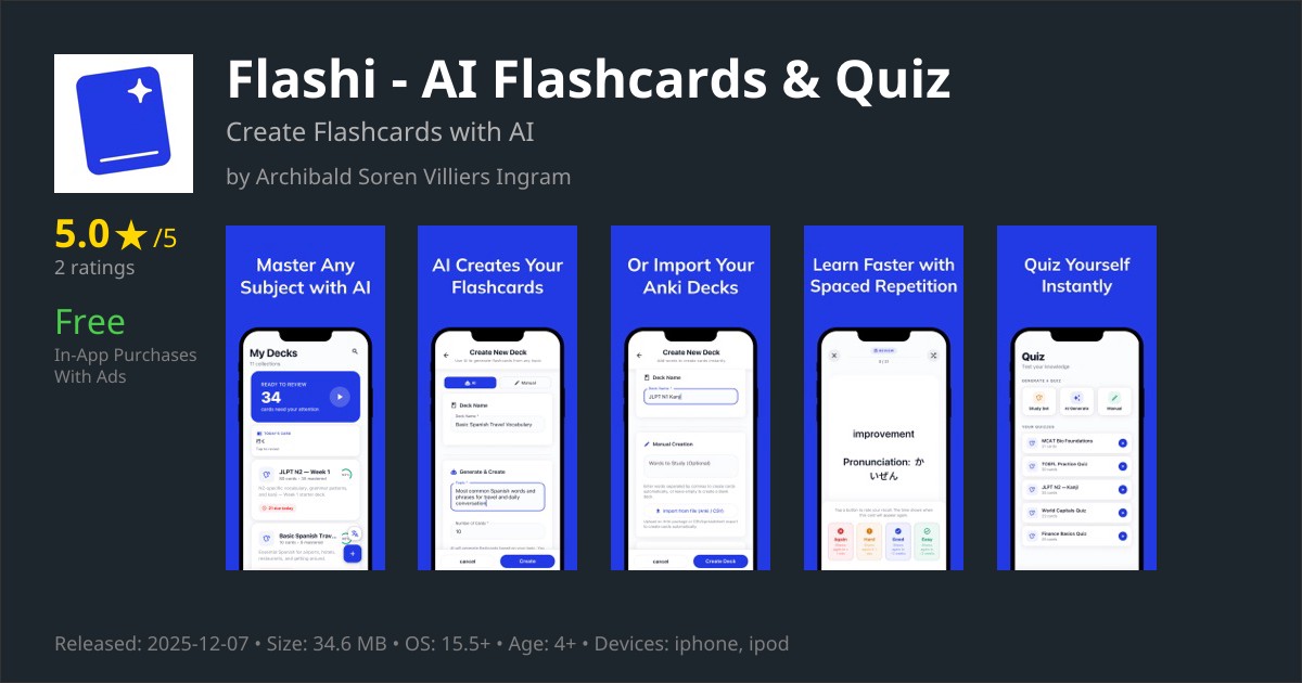Flashi app for iPhone — Download