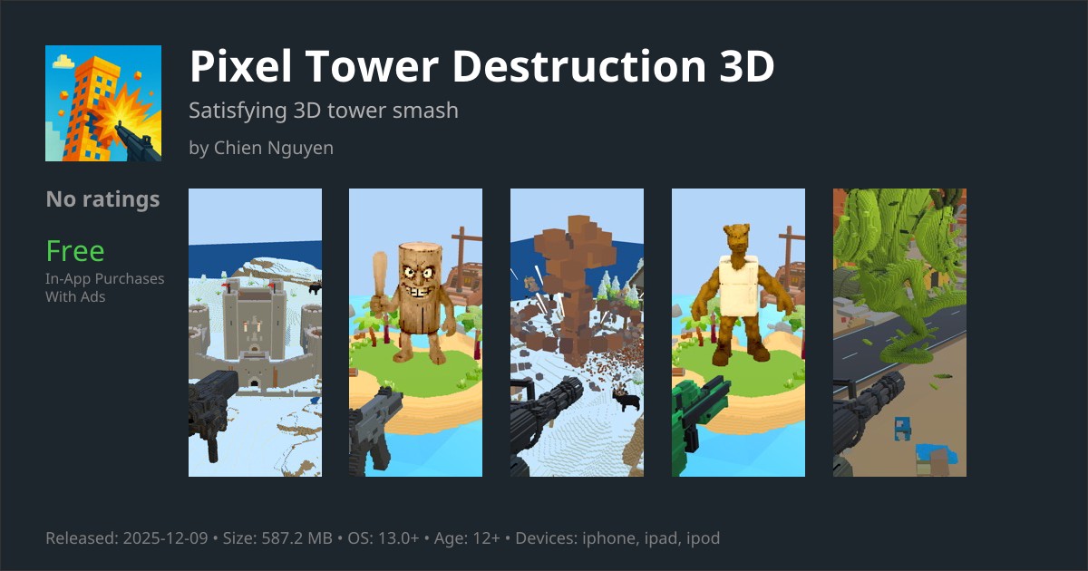 Pixel Tower Destruction 3D Game Reviews – Features, Pricing & User Ratings