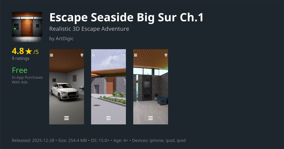 Escape Seaside Big Sur Ch.1 Game Reviews – Features, Pricing & User Ratings