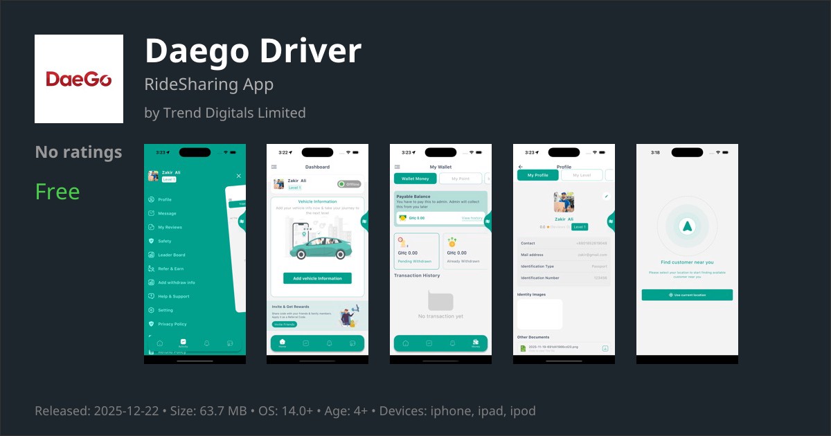 Daego Driver App Reviews – Features, Alternatives & User Ratings