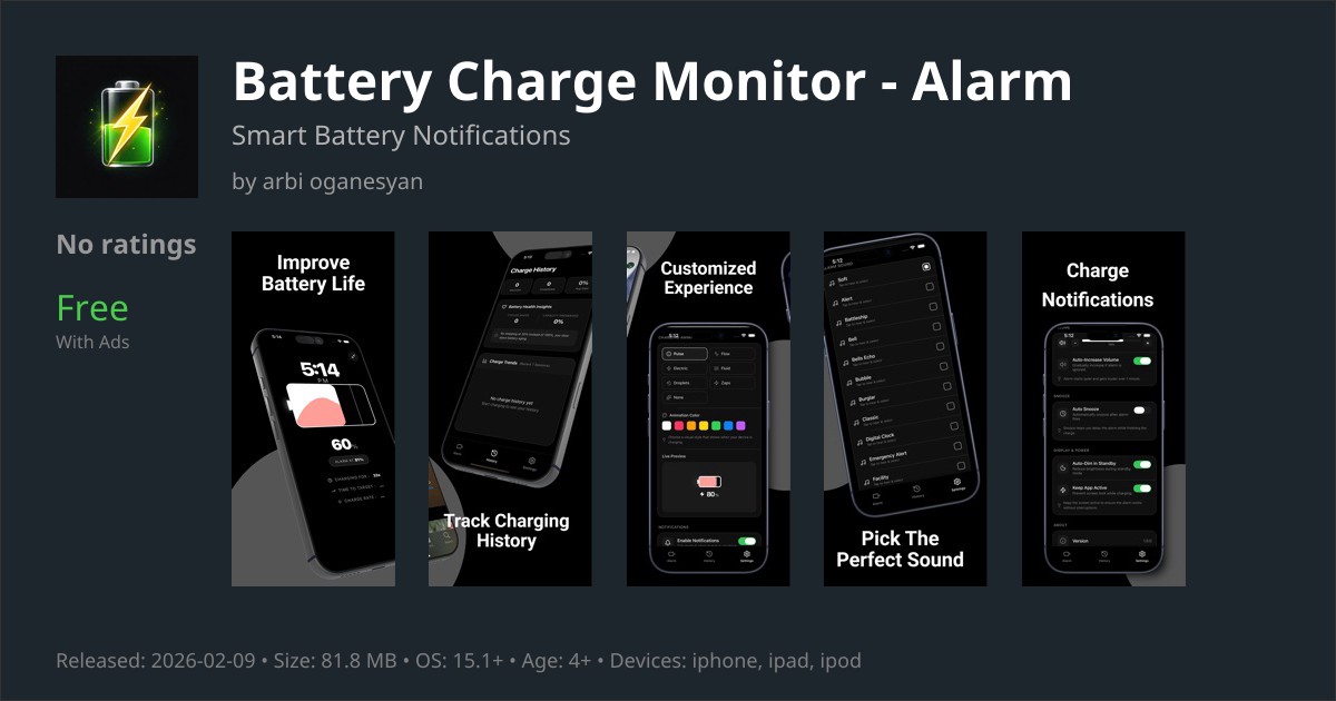 Battery Charge Monitor App Reviews – Features, Alternatives & User Ratings