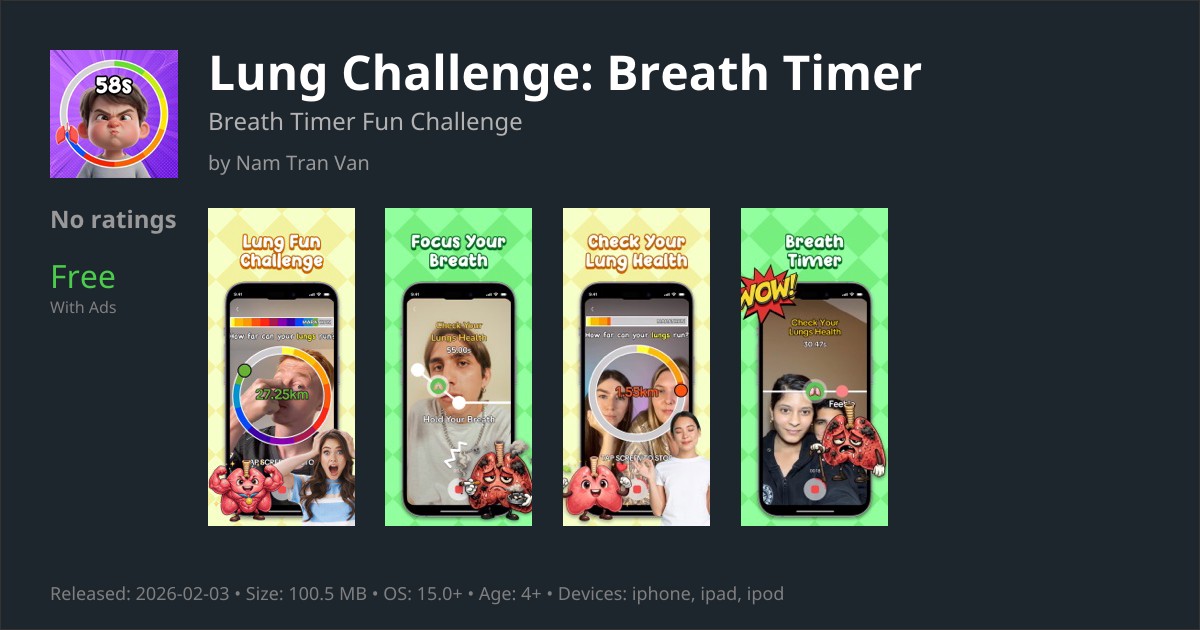 Lung Challenge App Reviews – Features, Alternatives & User Ratings