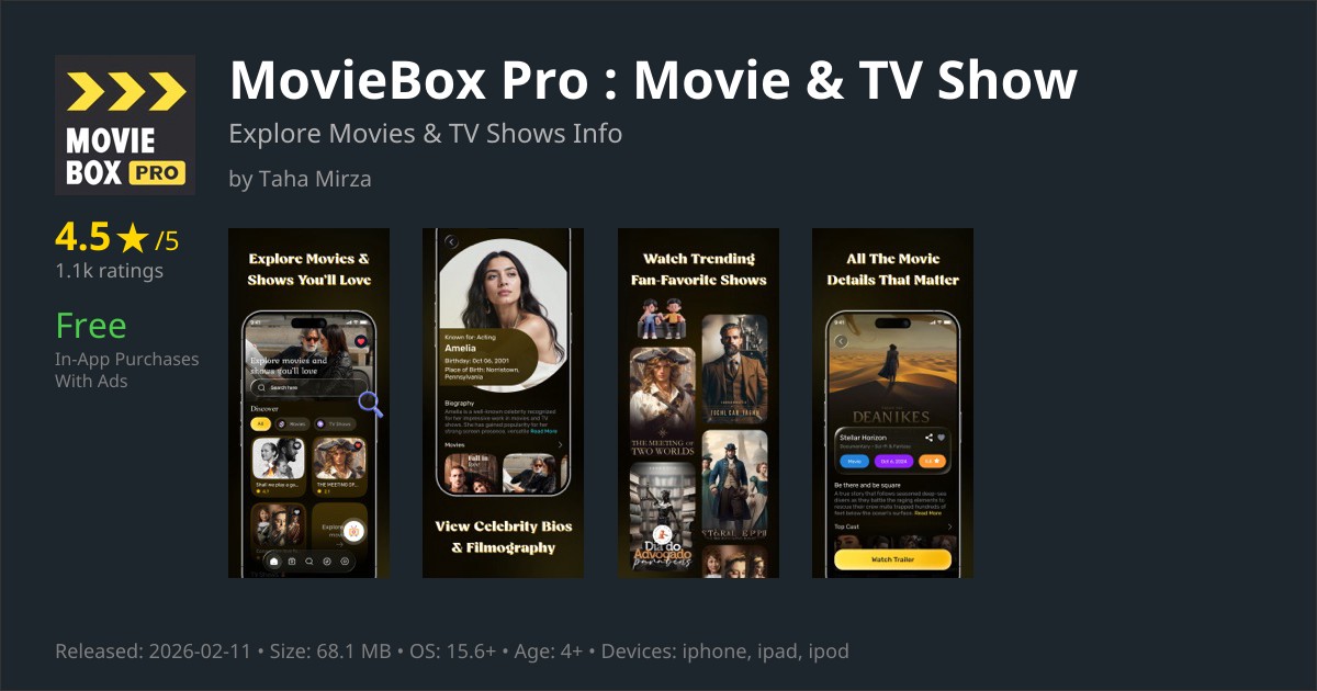 MovieBox Pro app for iPhone — Download