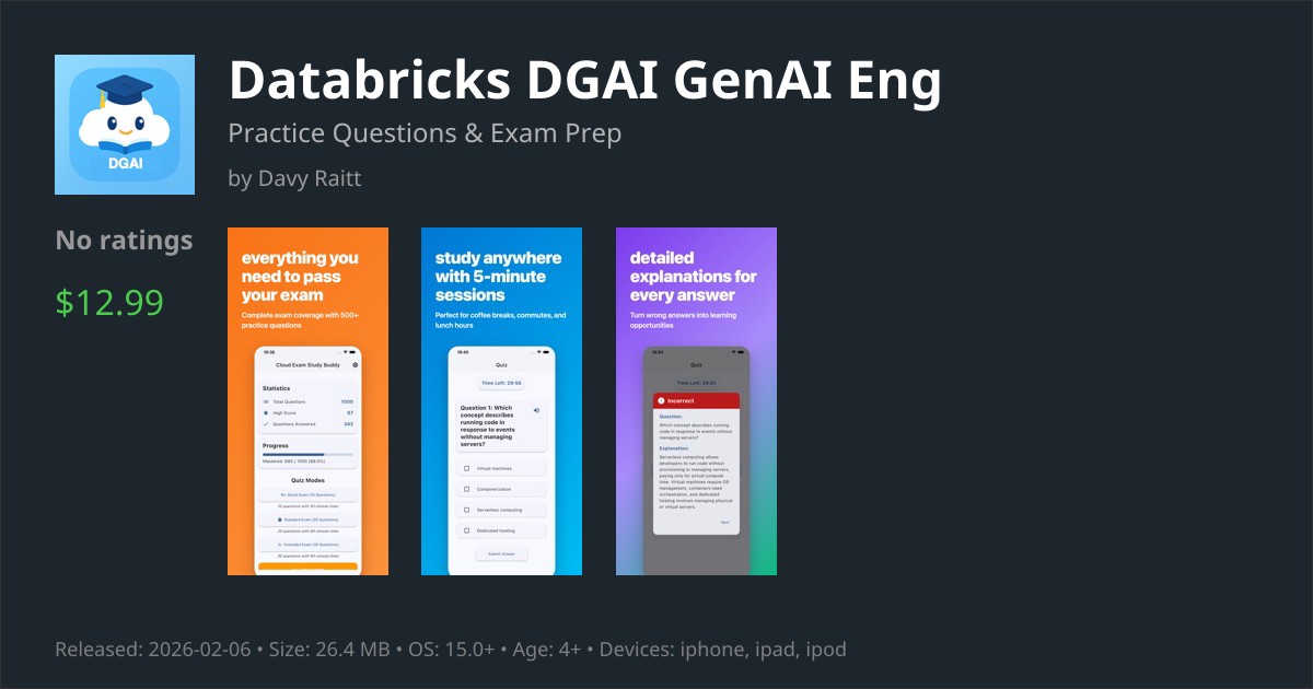 Databricks DGAI GenAI Eng App Reviews – Features, Alternatives & User ...
