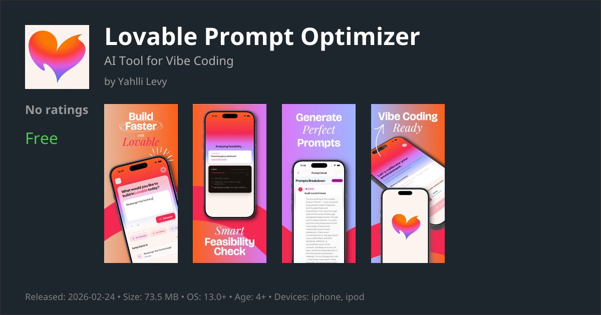 Lovable Prompt Optimizer App Reviews – Features, Alternatives & User ...