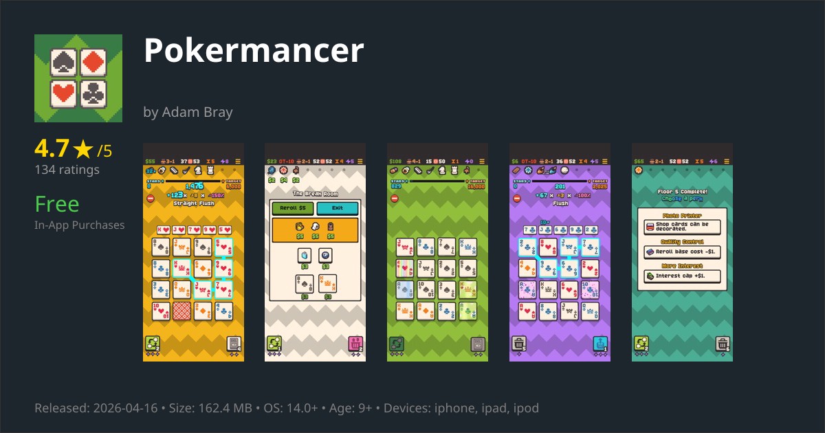 Pokermancer game for iPhone — Download