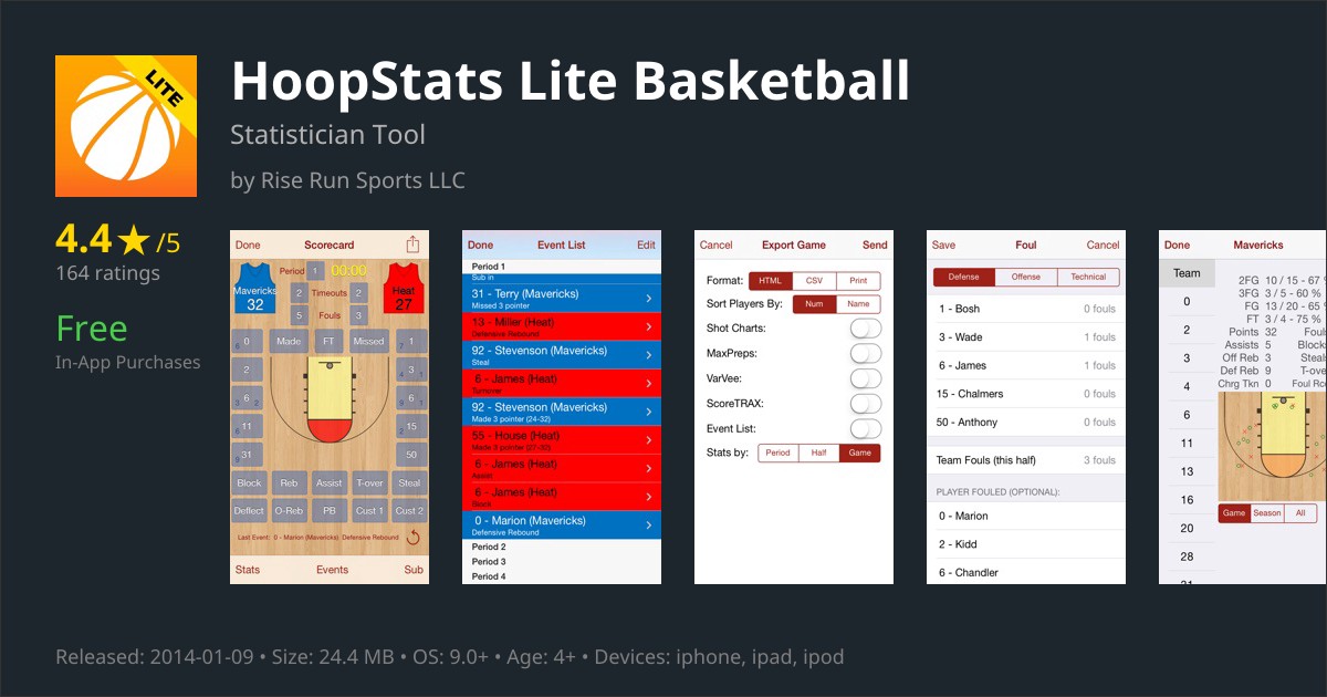 HoopStats Lite Basketball App Reviews – Features, Pricing & User Ratings