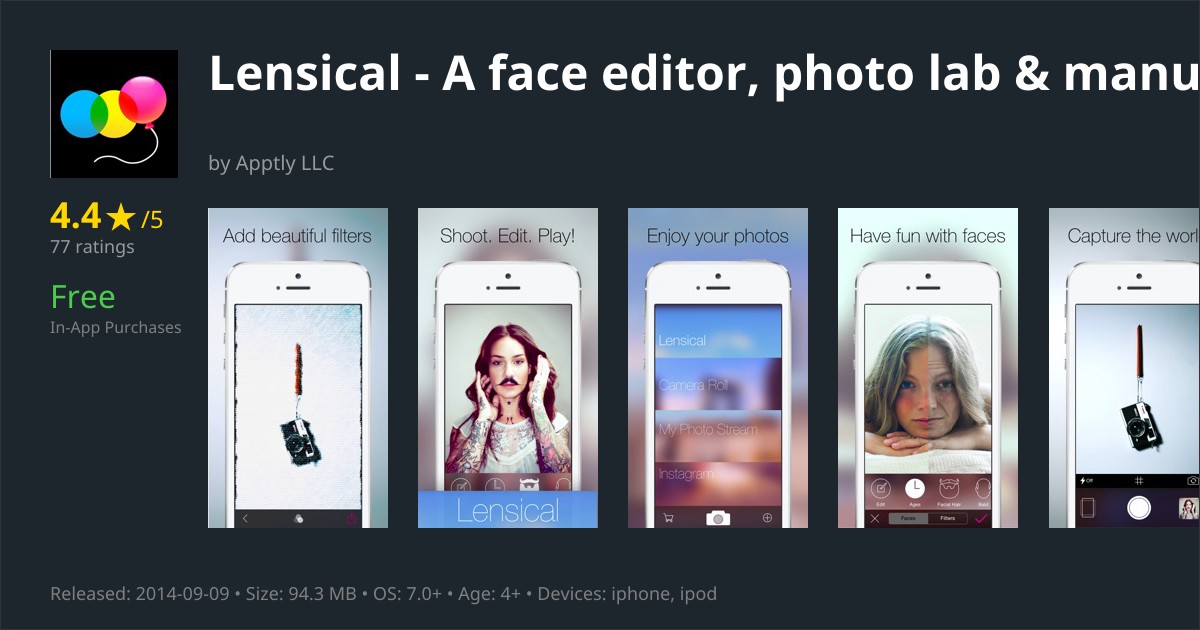 Lensical - Photo Editor, Manual Camera & Face Effects | AppsHunter