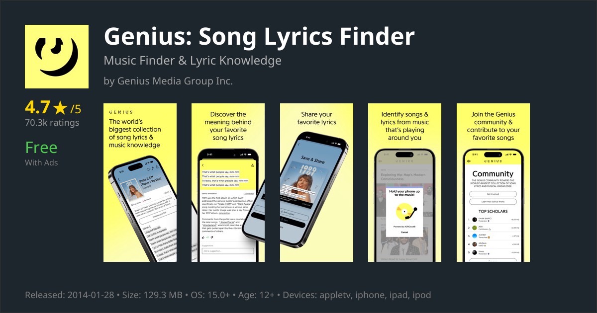 Genius App Reviews – Features, Alternatives & User Ratings