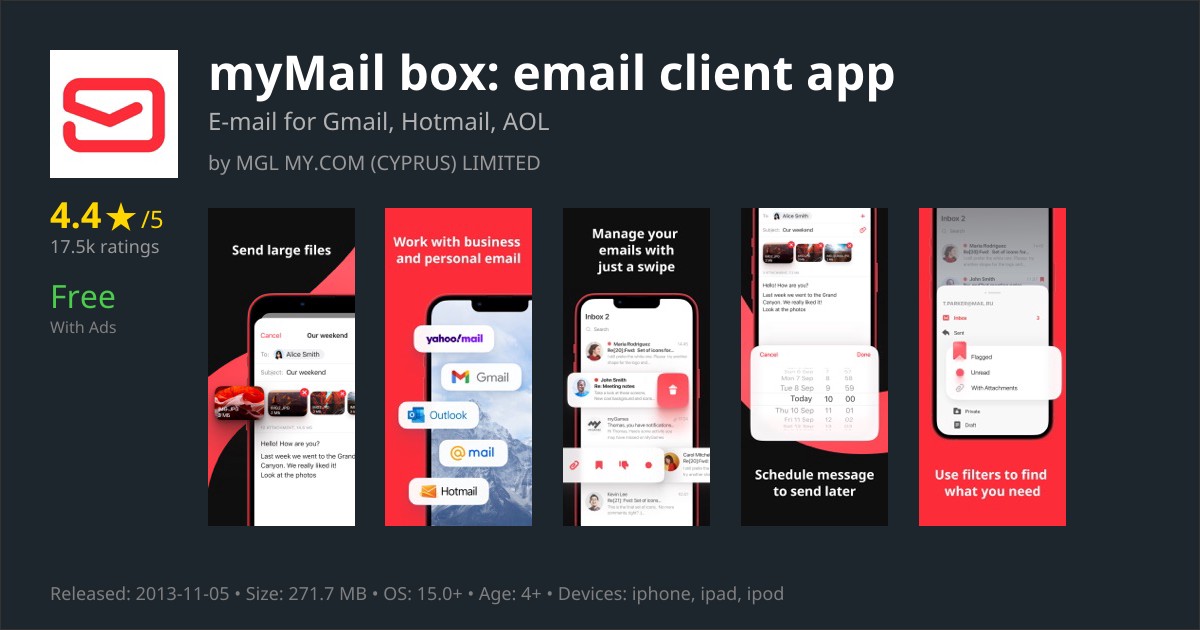 myMail box App Reviews – Features, Alternatives & User Ratings