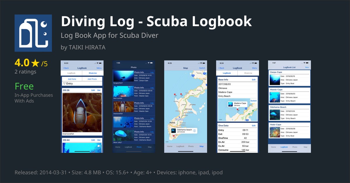 Diving Log - Scuba Logbook App