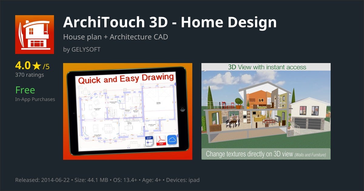 ArchiTouch 3D app for iPad — Download