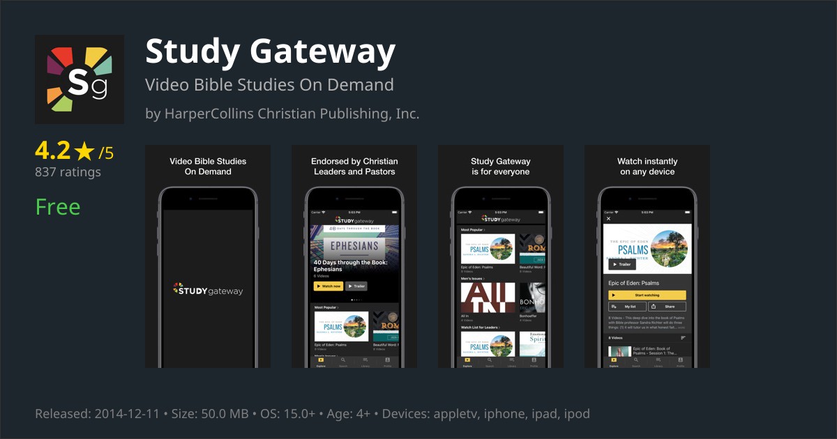 Study Gateway - Bible Study Videos & Christian Teaching | AppsHunter