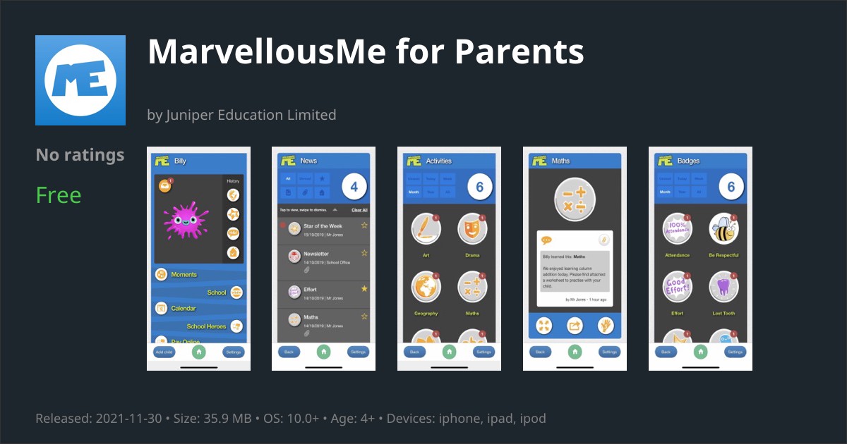 MarvellousMe for Parents App Reviews – Features, Alternatives & User ...