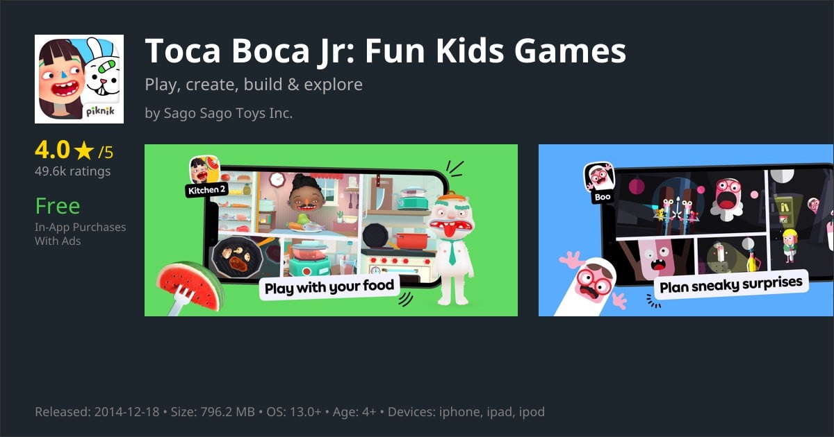 Toca Boca Jr app for iPhone — Download