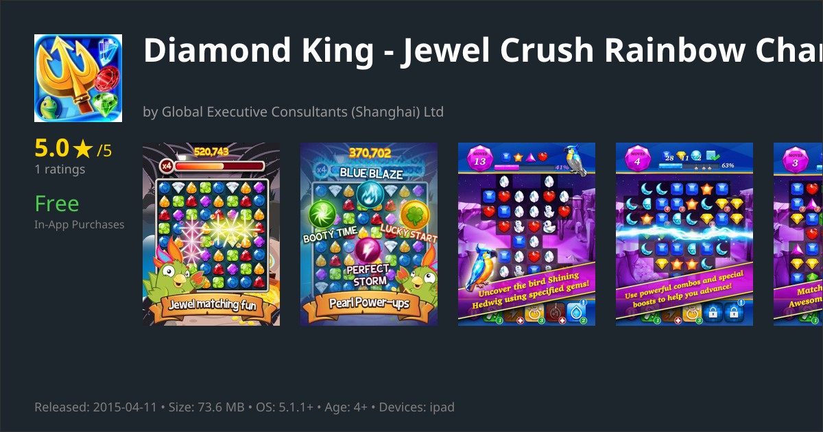 Diamond King game for iPad — Download
