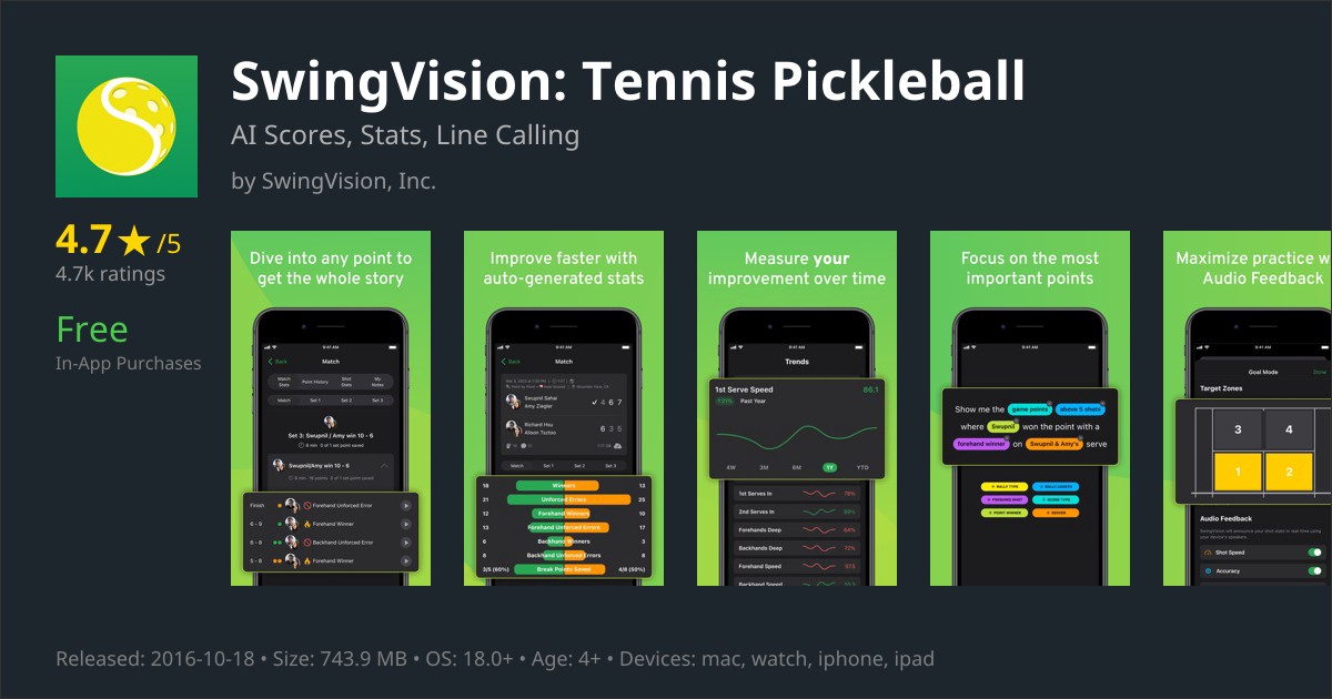 SwingVision app for iPhone — Download