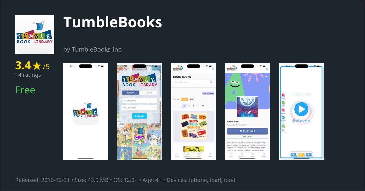 TumbleBooks App Reviews – Features, Alternatives & User Ratings